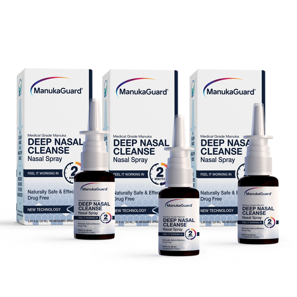Deep Nasal Cleanse Nasal Spray, 3-Pack Bundle – ManukaGuard